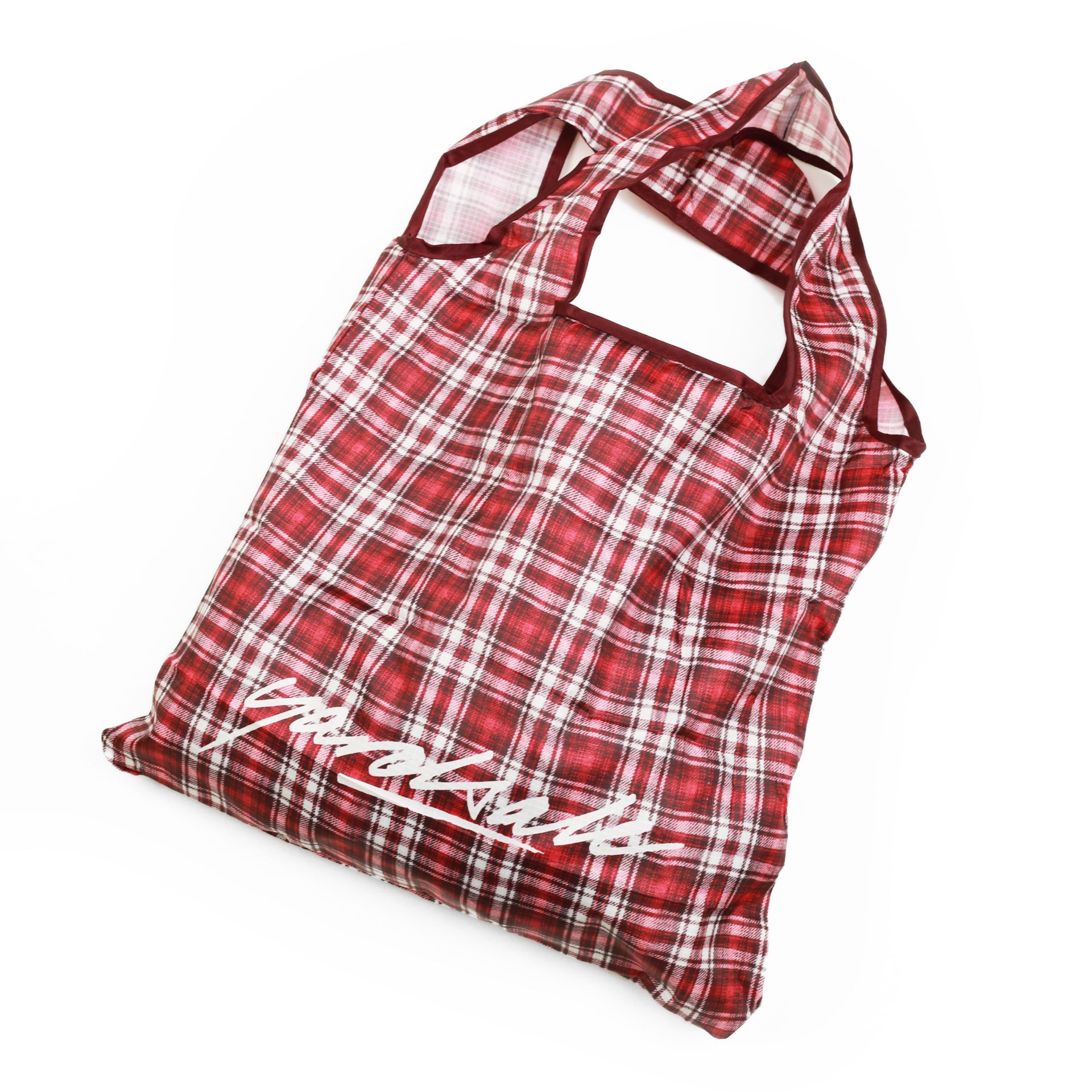 YS Plaid Tote Bag (Red) – YARDSALE